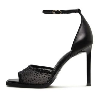 Cesare Gaspari Luxe Crystal Kn&ouml;chelriemen Abs&auml;tze - Schwarz - - Shoes - Damen - Schwarzk - 37 EU