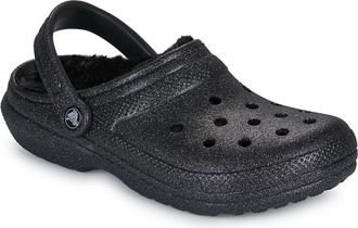 Crocs Classic Fuzz Lined Glitter Clog