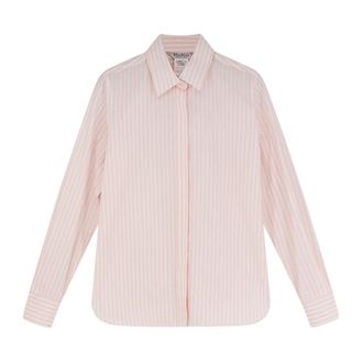 Max Mara Baumwollhemd mit verdeckter Knopfleiste - - Blouses & Shirts - Damen - Rosa - M