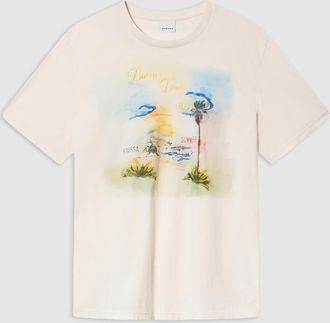 Isabel Marant Tee Shirt Homme Honore Ecru