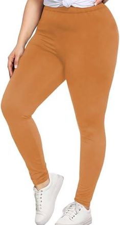 Generic Legging pour femme - Grandes tailles - Pantalon de yoga - Pantalon de sport - Taille haute - Noir - Opaque - Legging de fitness - Pantalon de course -
