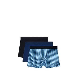 HOM Lot de 3 boxers en coton m&eacute;lang&eacute;
