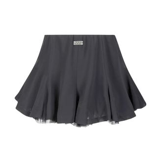 Avavav Avavav, Femme, Jupes, Noir, Taille: 38 FR Mini-jupe en tulle