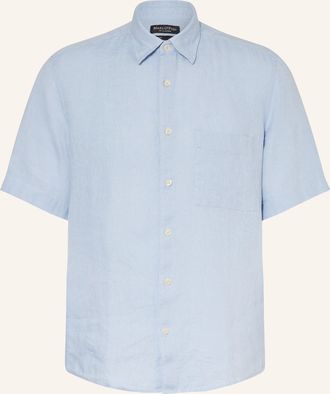 Marc O'Polo Marc Opolo Kurzarm-Hemd Regular Fit Aus Leinen blau