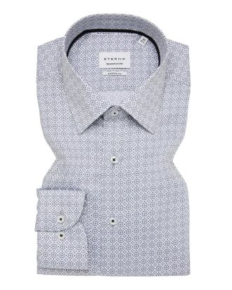Eterna B&uuml;gelfreies Baumwollhemd mit Print, Modern Fit in