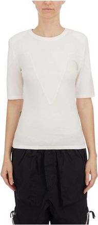 Thom Krom Femme, Tops, Blanc, Taille: 36 FR Asymmetric Detail T-Shirt