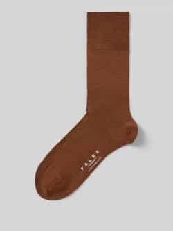 Falke Socken aus elastischem Schurwolle-Mix mit Baumwoll-Anteil