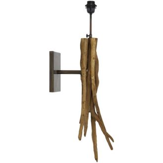 Light & Living Wandleuchte - Bluma - braun - holz - einzelne - Light&living