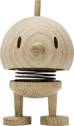 Hoptimist Bumble, Holzdeko, Wackelfigur & Glücksbringer aus Holz, Deko Skandinavisch, Deko Wohnzimmer, Büro & Schreibtisch, Tolle Kleine Geschenke, 4,5 x 5,8 x 