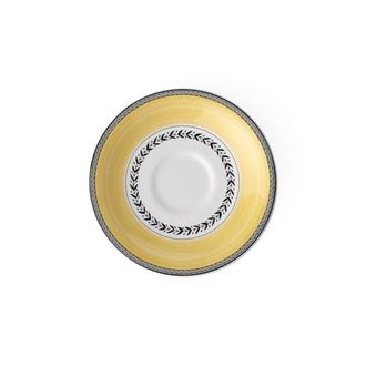 Villeroy & Boch Audun Ferme Sous-tasse à Mokka-/expresso, 14 cm, Porcelaine Premium, Blanc/Multicolore