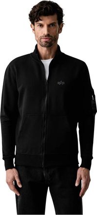 Alpha Industries Homme, Sweatshirts et sweats &agrave; capuche, Noir, Taille: XL Zip-throughs