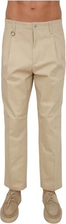 Paolo Pecora Homme, Pantalons, Beige, Taille: XL Pantalone Tessuto