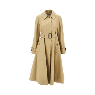 Burberry Gabardine fit-and-flare Ellingham car coat Woman 12