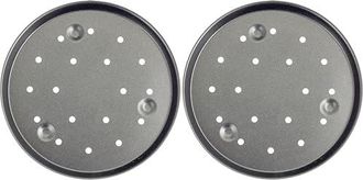 Ibili 356124 Molde Pizza Crispy Venus, Rot/Schwarz, 24cm (Packung mit 2)