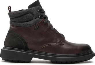 Geox Schnürstiefeletten Geox U Faloria B Abx U36FBB 0FF22 C6009 Braun