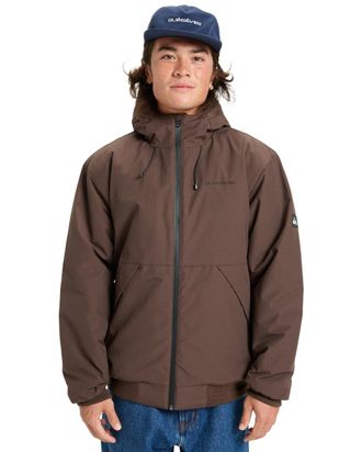 Quiksilver Brooks 3K - Cold Weather Hooded Jacket for Men - Winterjacke - M&auml;nner - L - Braun