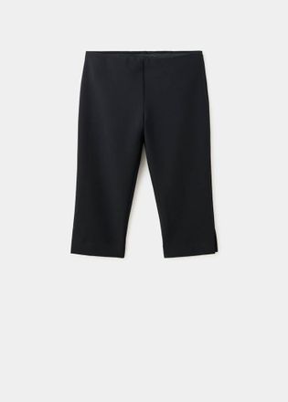 Mango Pantalon capri slim noir - Femme - 32 - MANGO