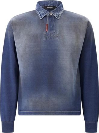 Dsquared2 Homme, Tops, Bleu, Taille: XL Polo Chemises