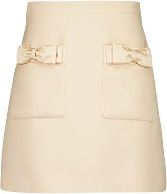 Valentino Garavani Femme, Jupes, Rose, Taille: 40 FR Mini-jupe avec d&eacute;tail de poche &agrave;