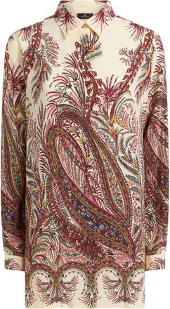 Etro Femme, Blouses et Chemises, Multicolore, Taille: 40 FR Chemise à Manches Longues Motif Paisley
