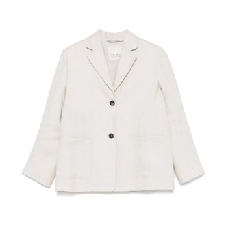 Max Mara Beige Jacken mit Knopfleiste vorne - - Jackets - Damen - Beige - S