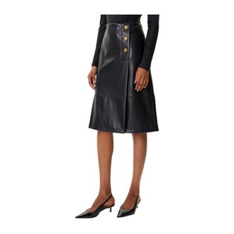 Twinset Schwarzer Kunstleder Bleistiftrock - - Skirts - Damen - Schwarzk - S