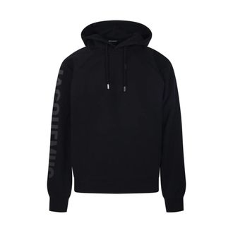 Jacquemus Schwarzer Typo Sweatshirt f&uuml;r M&auml;nner - - Sweatshirts & Hoodies - Herren - Schwarzk - S