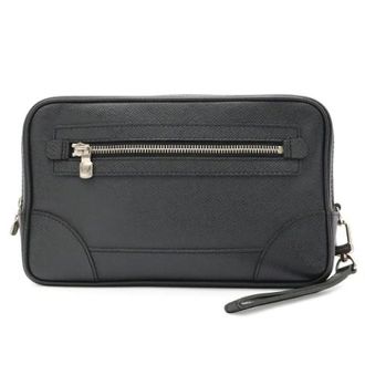 Louis Vuitton Sac pochette Pre-owned Taiga - Femme - Pre-owned - Noir - Taille: ONE Size