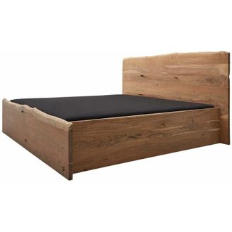 Massivmoebel24 Bett Akazie 200x200x105 natur lackiert pure acacia 304