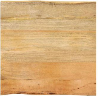 vidaXL vidaXL Dessus de table 80x80x2,5 cm bord vivant bois massif manguier