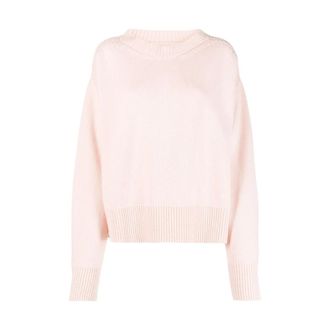 SA SU PHI Cashmere Pullover mit Ausschnitt - - Knitwear - Damen - Rosa - 2XS