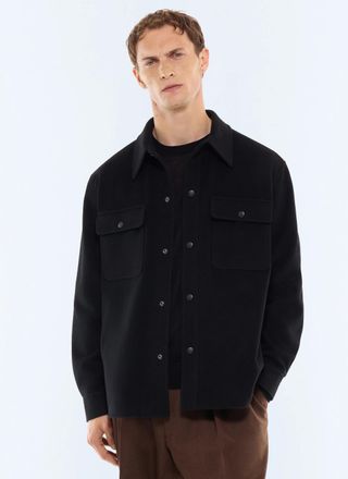 Fursac Surchemise en lainage fin - Taille XL - Homme