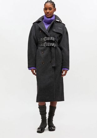 Ganni Woll-Trenchcoat gemischt