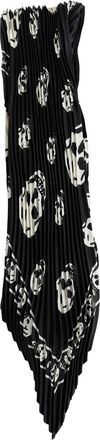 Alexander McQueen Pleated Skull Scarf