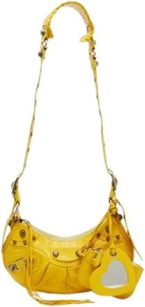 Balenciaga Pre-owned XS Le Cagole Shoulder Bag - Femme - Pre-owned - Jaune - Taille: ONE Size