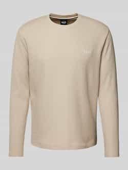 HUGO BOSS Longsleeve mit Label-Stitching