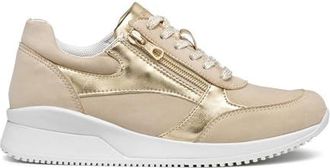 Geox Femme D Haleney A Plateforme, Off White Lt Gold, 37 EU