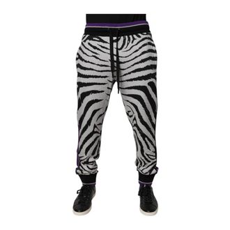 Dolce & Gabbana Zebra-Muster Baumwoll-Jogginghose - - Trousers - Herren - Mehrfarbig - 3XL