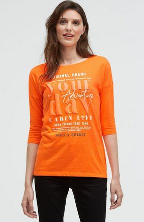 soccx 3/4-Arm-Shirt mit Baumwolle