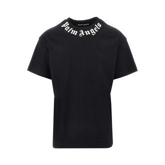 Palm Angels Neck logo print T-shirt Man XL