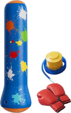 Generic Aufblasbarer Kinder-Boxsack - Boxsack, Workout-Sportspielzeug mit Handschuhen und Pumpe, Karate-&Uuml;bungstasche | F&uuml;r, M&auml;dchen, Wohnzimmer, Schlafzimmer,