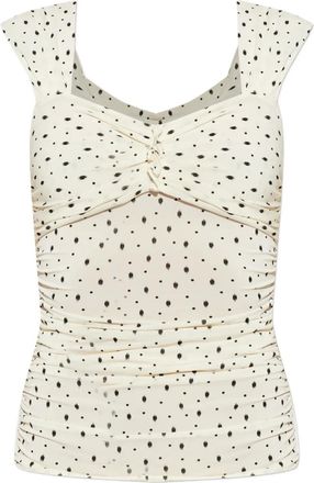 Isabel Marant haut Gemina &agrave; pois - Tons neutres