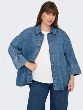 Only Carmakoma Jeansbluse CARGRACE 3/4 DNM SHIRT CRO