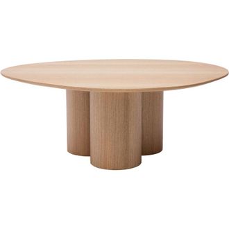 Miliboo Design-Couchtisch aus hellem Holz B100 cm HOLLEN