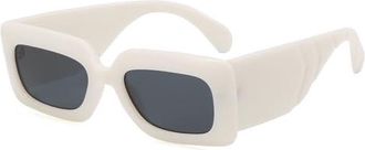 Generic Lunettes De Soleil Carr&eacute;es For Femmes, Plein Air, Sport For Hommes(White)