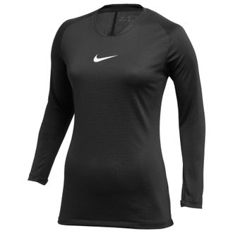 Nike Nike Mädchen W Nk Df Park 1stlyr JSY Ls T-Shirt, Black White, L EU