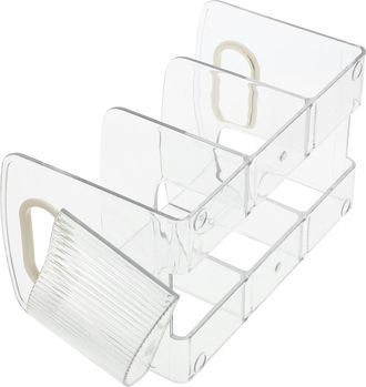 DOITOOL Acryl B&uuml;cherregal Klein Transparent Schreibtisch Aufbewahrung Dokumentenablage B&uuml;ro Desktop Organizer F&uuml;r B&uuml;cher Und Akten