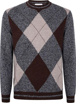 Ballantyne Pullover mit Argyle-Muster - Grau