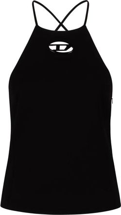 Diesel Femme, Tops, Noir, Taille: 34 FR T-Elma Halterneck Top