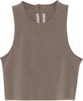 Rick Owens Femme, Tops, Gris, Taille: 40 FR D&eacute;bardeur Court